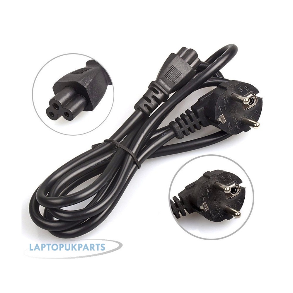 1M EU Plug C5 Cloverleaf 3 Pin Mickey Mouse Power Supply Cord Mains Cable Lead | eBay