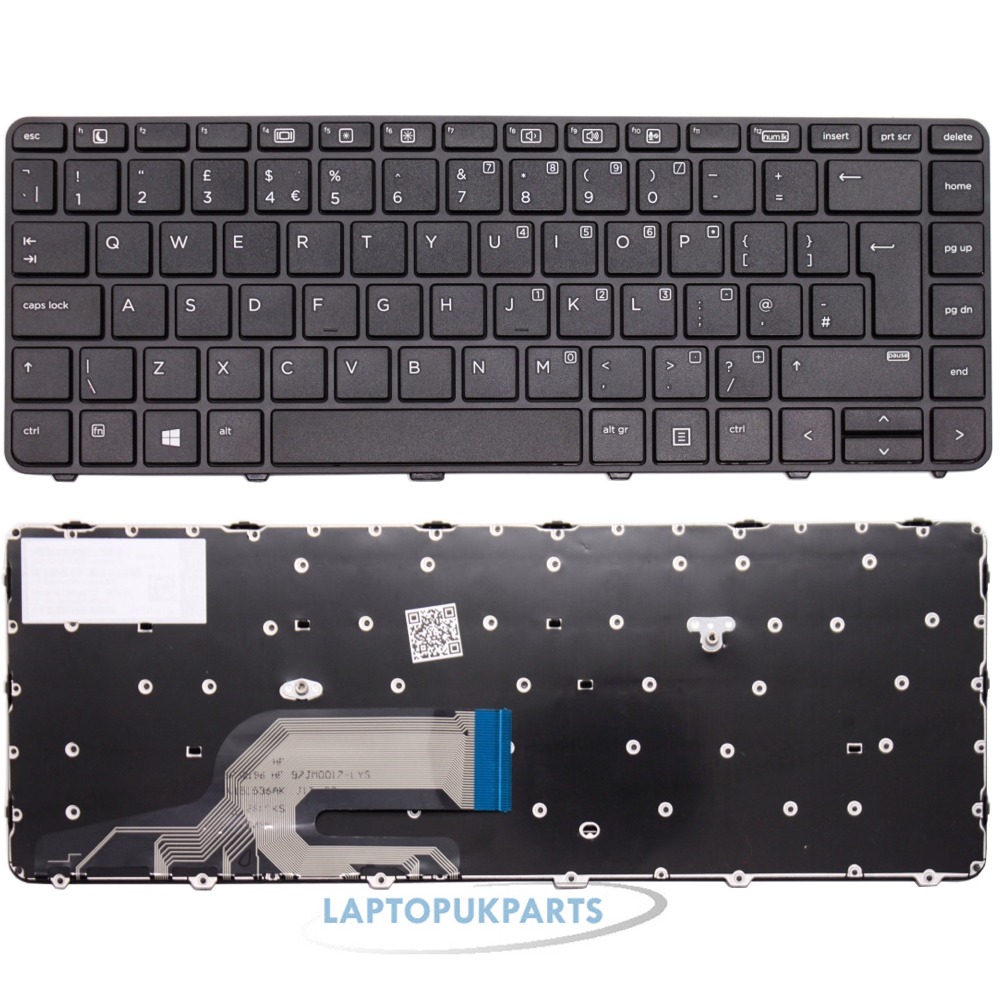 New Replacement For HP Probook 430 G3 440 G3 Black UK Layout Keyboard ...