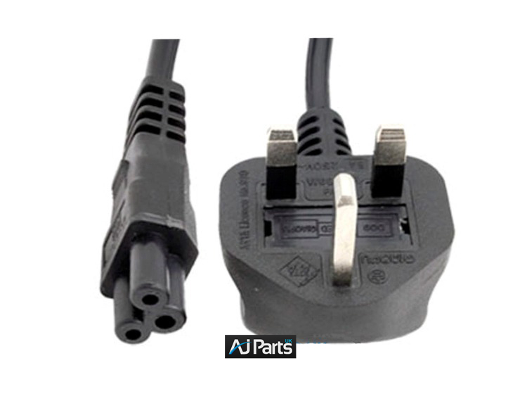 New UK 3 Pin Mains Clover Leaf C5 Cloverleaf Power Lead Cord CE Cable ...