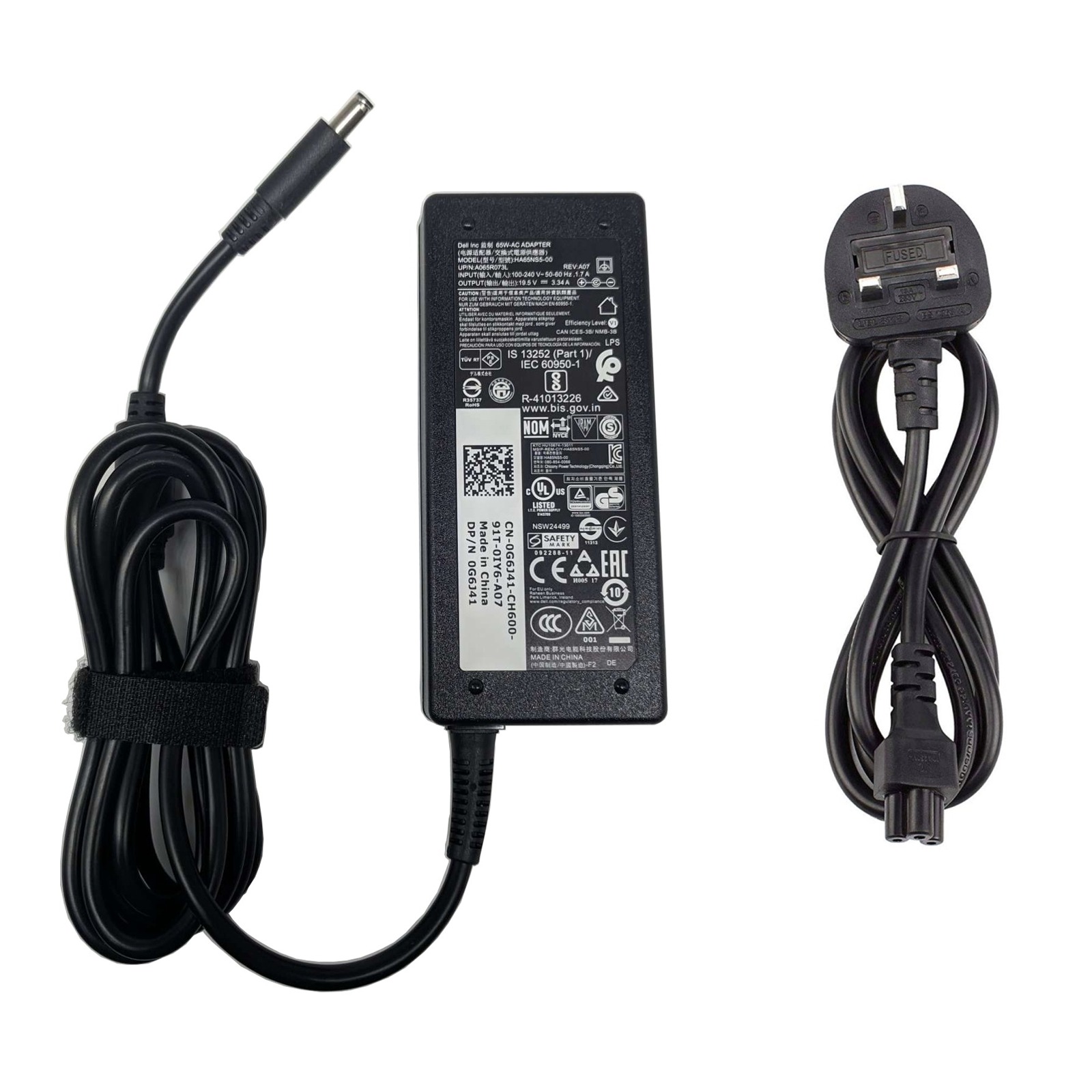 Genuine Dell 65W AC Adapter Charger G6J41 0G6J41 HA65NS5-00 4.5*3.0mm W ...